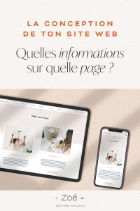Structure d'un site web - Pages indispensables - Zoé design studio