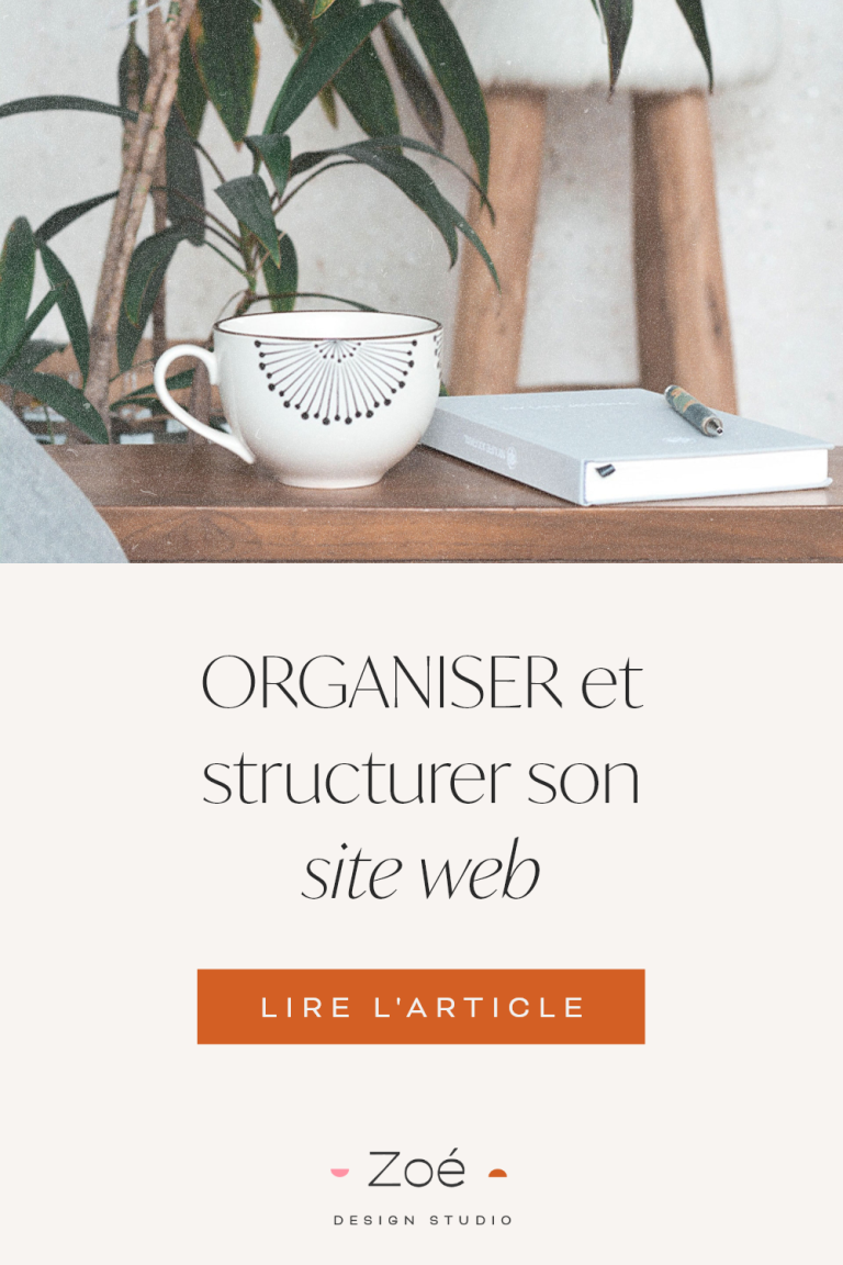 Structure d'un site web - Pages indispensables - Zoé design studio